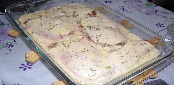 Filé de Frango à Parmeggiana com Molho Branco Quer continuar recebendo ...